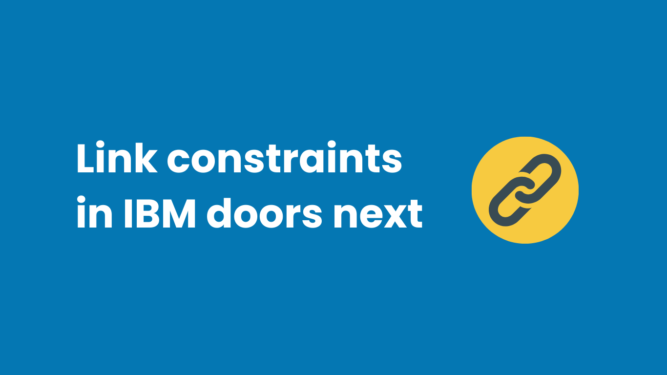 Softacus - Link Constraints in IBM DOORS Next